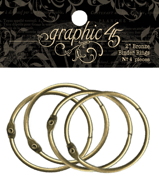 2" Bronze Binder Rings – The Crafted Butterfly