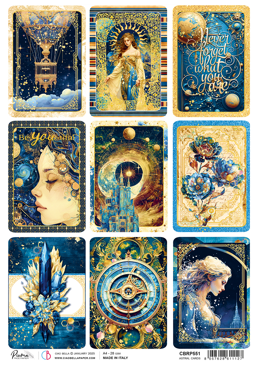 Celestial Astral Cards Rice Paper – The Crafted Butterfly